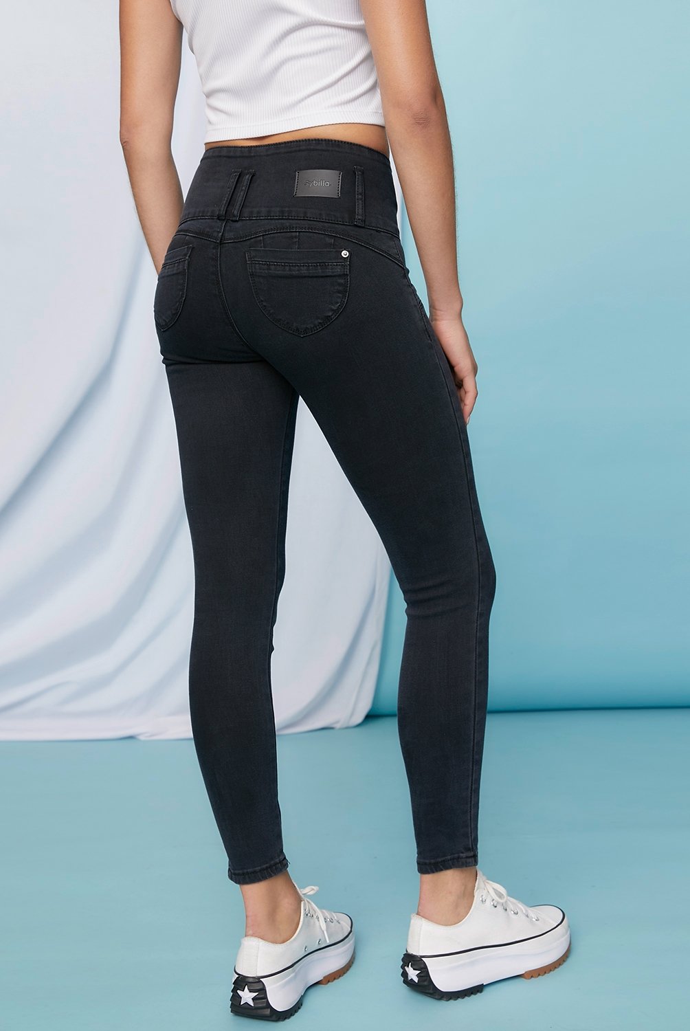 SYBILLA Jeans Skinny Push Up Tiro Alto Mujer Sybilla | falabella.com