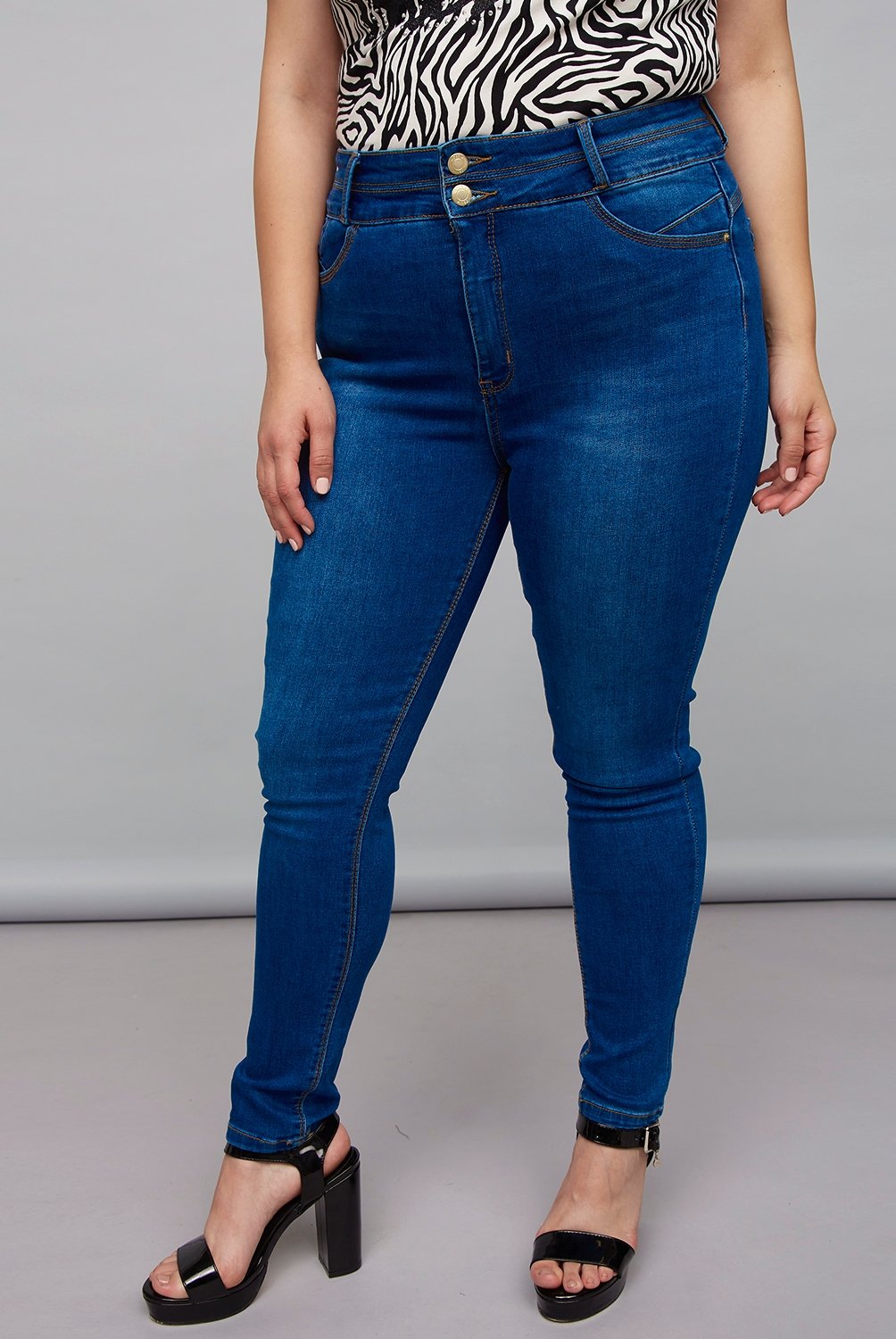 MOSSIMO Jeans Skinny Tiro Alto Algodón Mujer Mossimo | falabella.com