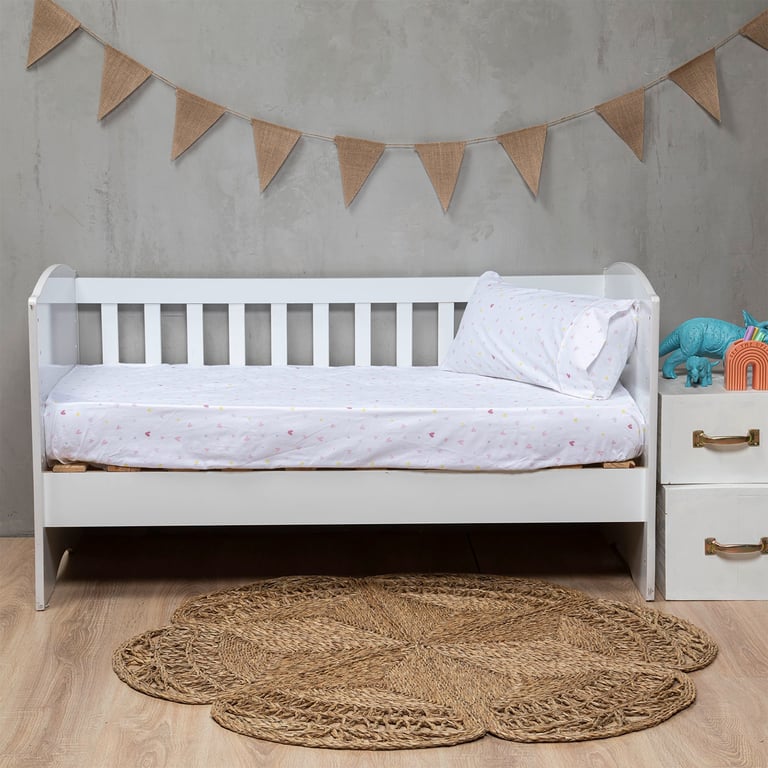 MICA KIDS Sábana Bajera Infantil De Cuna Algodón 180 Hilos Mica Kids ...