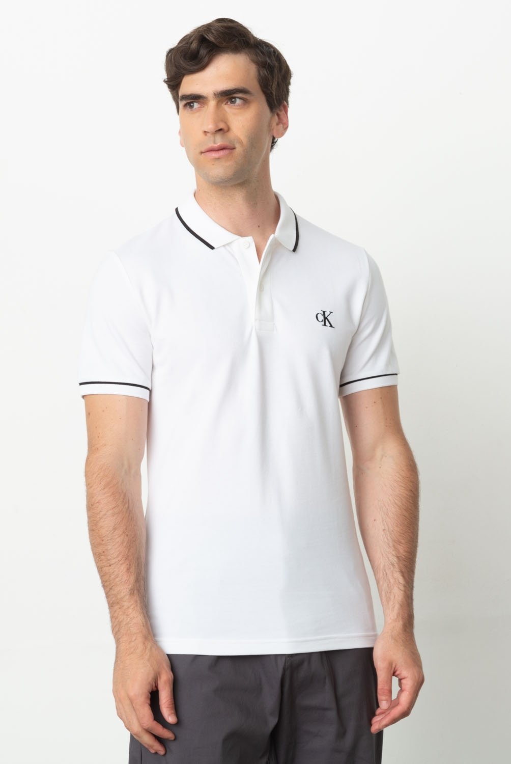 CALVIN KLEIN Polera Manga Corta Slim Hombre Calvin Klein | falabella.com