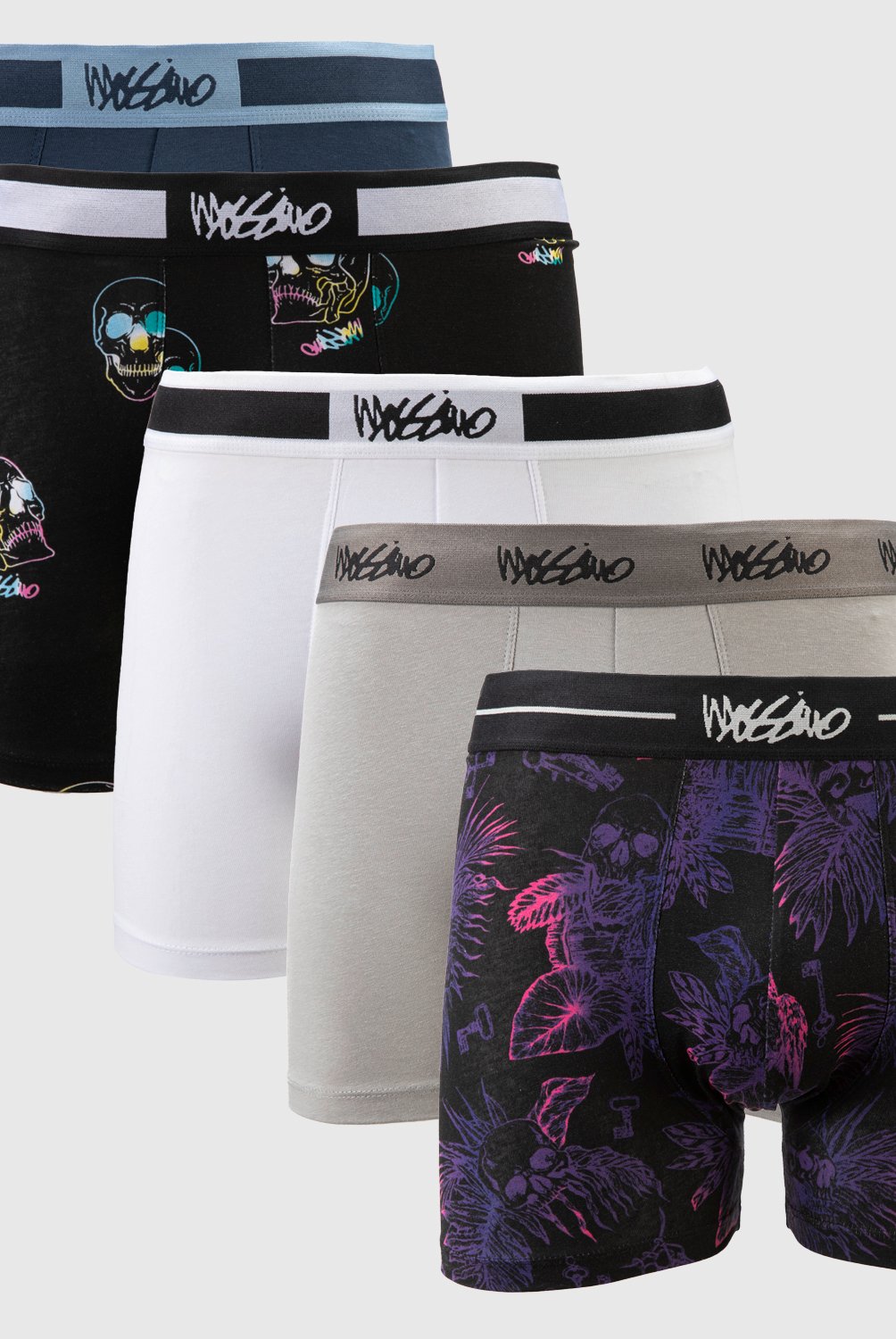 MOSSIMO Pack 5 Bóxer Tejido Algodón Hombre Mossimo | falabella.com