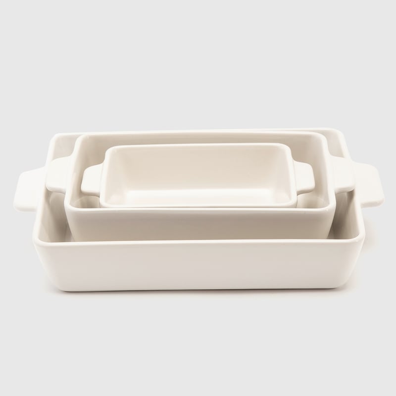 MICA Set 3 Fuentes Ceramicas Blancas Mica | falabella.com