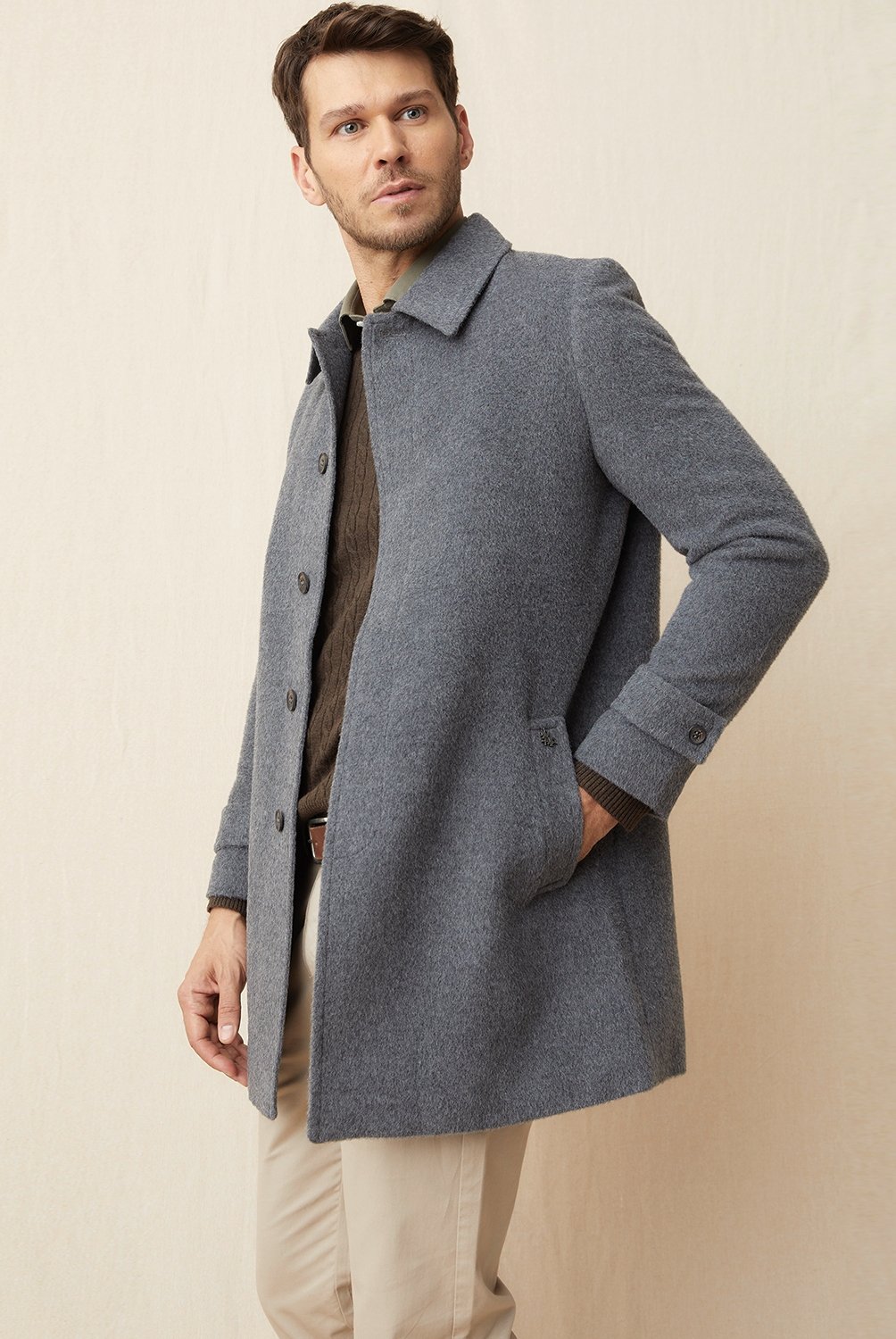 LA MARTINA Abrigo De Paño Alpaca Hombre La Martina | falabella.com