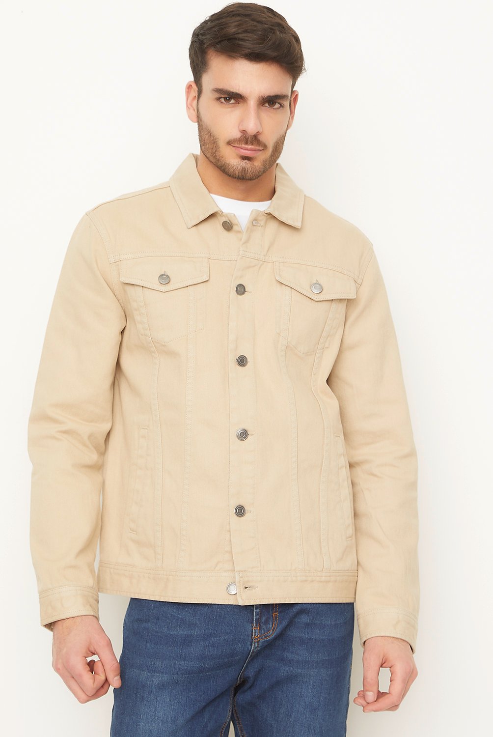 BASEMENT Chaqueta Denim Algodón Regular Fit Hombre Basement | falabella.com