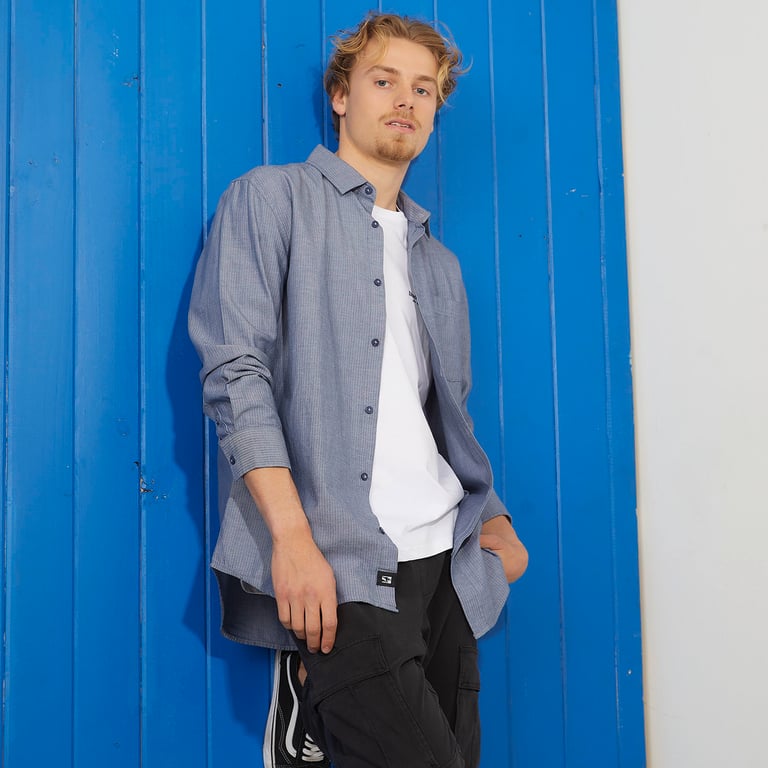 DOO AUSTRALIA Camisa Manga Larga Slim Fit Hombre Doo Australia ...