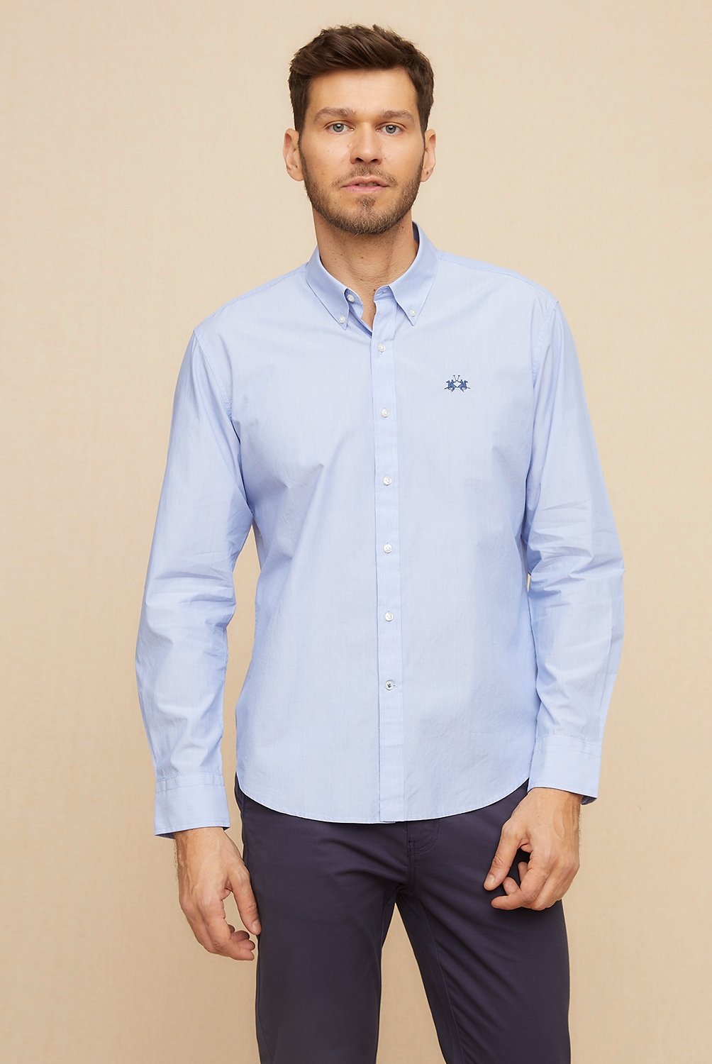 LA MARTINA Camisa Manga Larga Casual Lisa Slim Fit Hombre La Martina ...