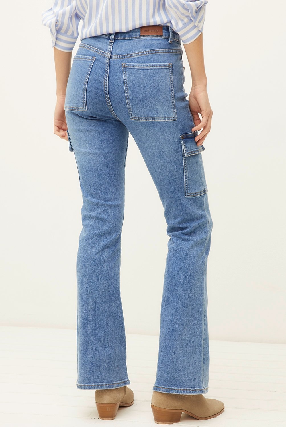 UNIVERSITY CLUB Jeans University Club Flare Tiro Alto Mujer | falabella.com