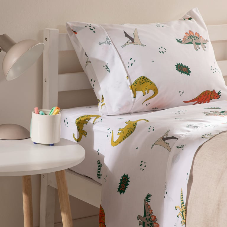 MICA KIDS Juego De Sábanas Dinosaurio 180 Hilos Mica Kids | falabella.com