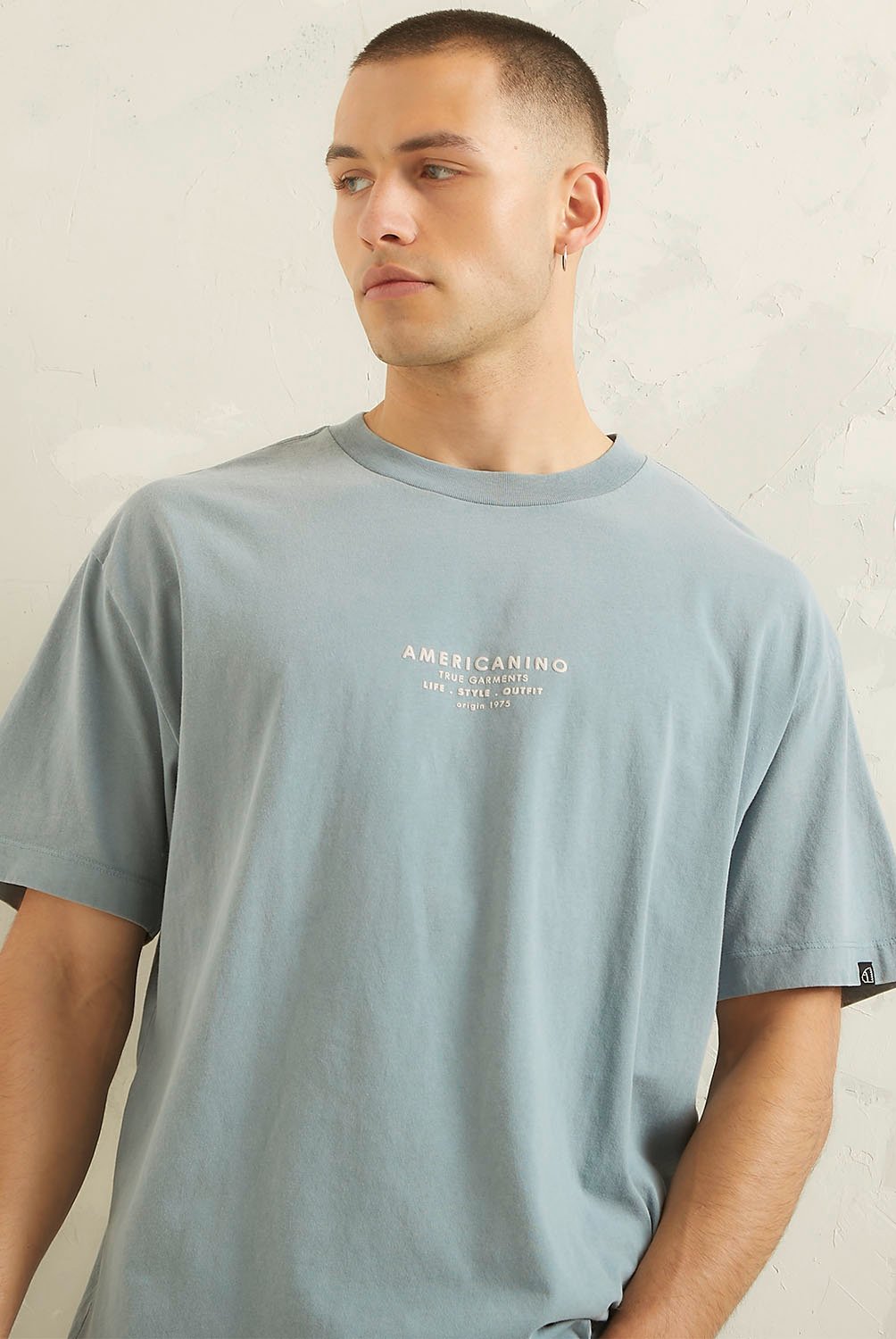 AMERICANINO Polera Manga Corta Oversize Hombre Americanino | falabella.com