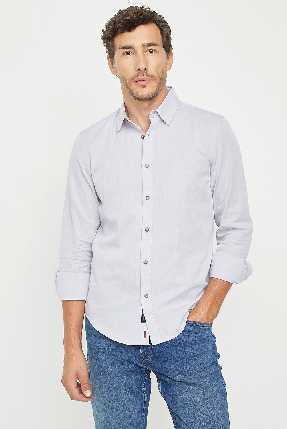 UNIVERSITY CLUB Camisa Manga Larga Slim Fit Algodón Hombre University Club | falabella.com