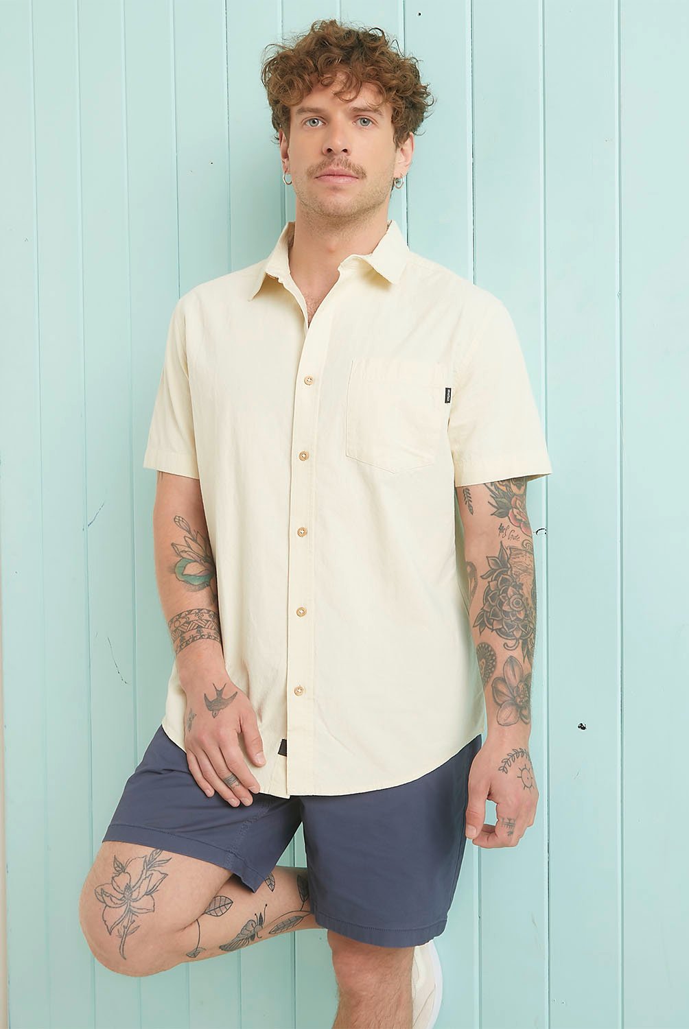 DOO AUSTRALIA Camisa Casual Manga Corta Algodón Hombre Doo Australia ...