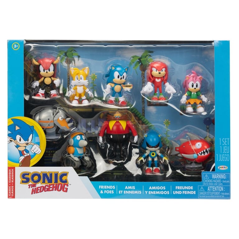 SONIC Pack De 10 Figuras Sonic Y Sus Amigos 6.5 Cm Sonic | falabella.com