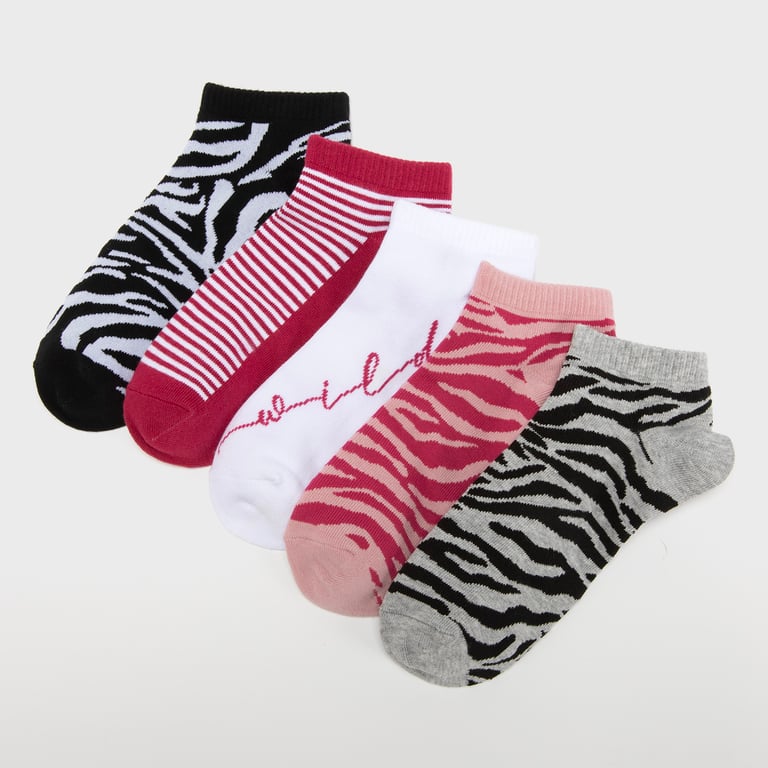 SYBILLA Pack de 5 Calcetines Cortos Mujer Sybilla Lunares y Rayas ...