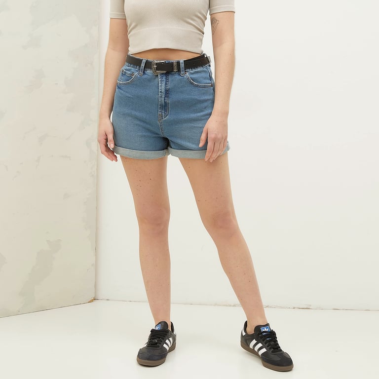 AMERICANINO Short de jean mujer tiro alto corte americano | falabella.com