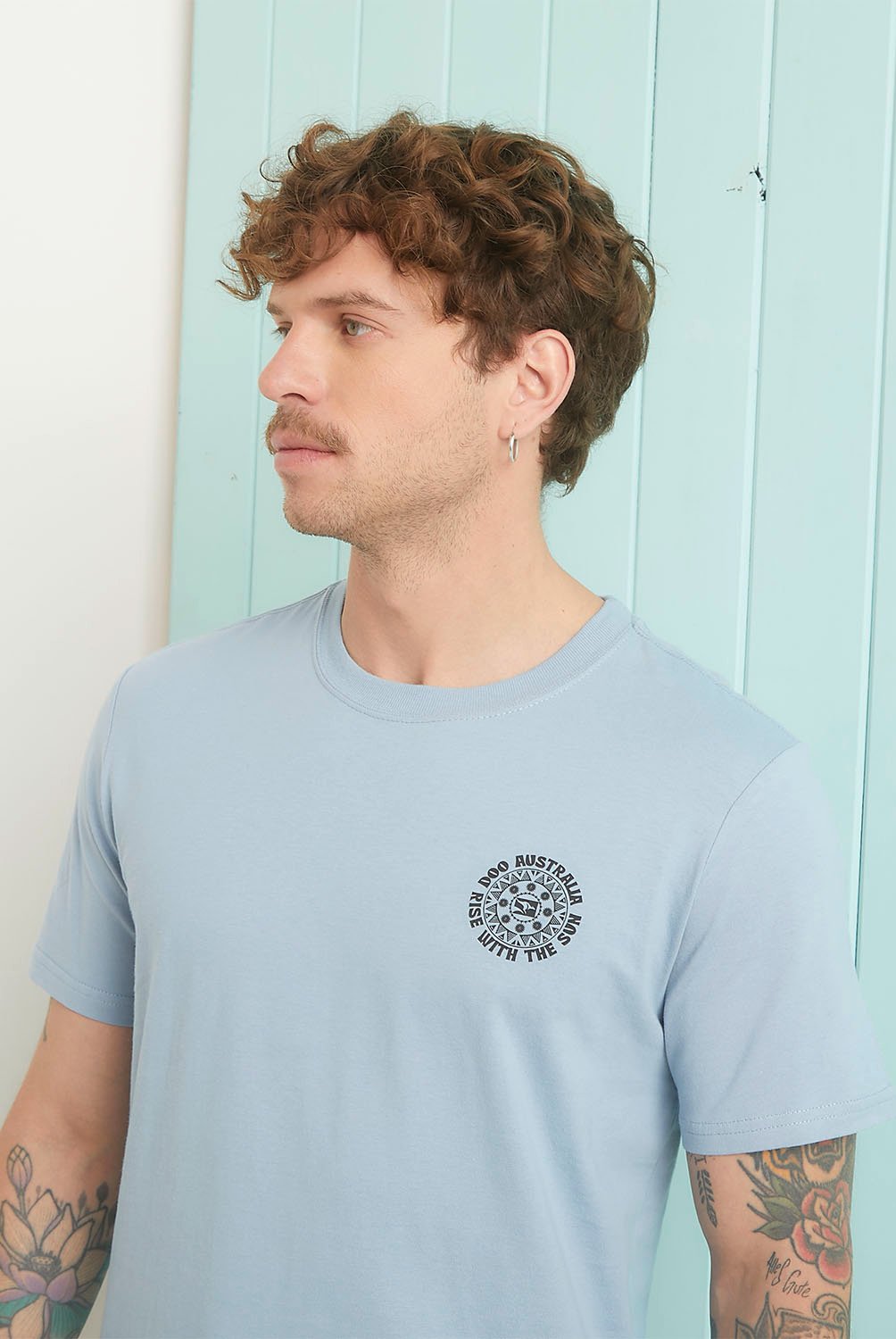 DOO AUSTRALIA Polera Doo Australia Manga Corta Casual Algodón Hombre ...