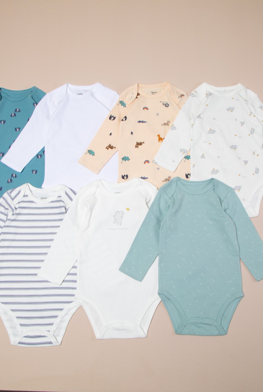 YAMP Pack 7 Bodys Yamp Algodón Niño Pack De 7 | falabella.com