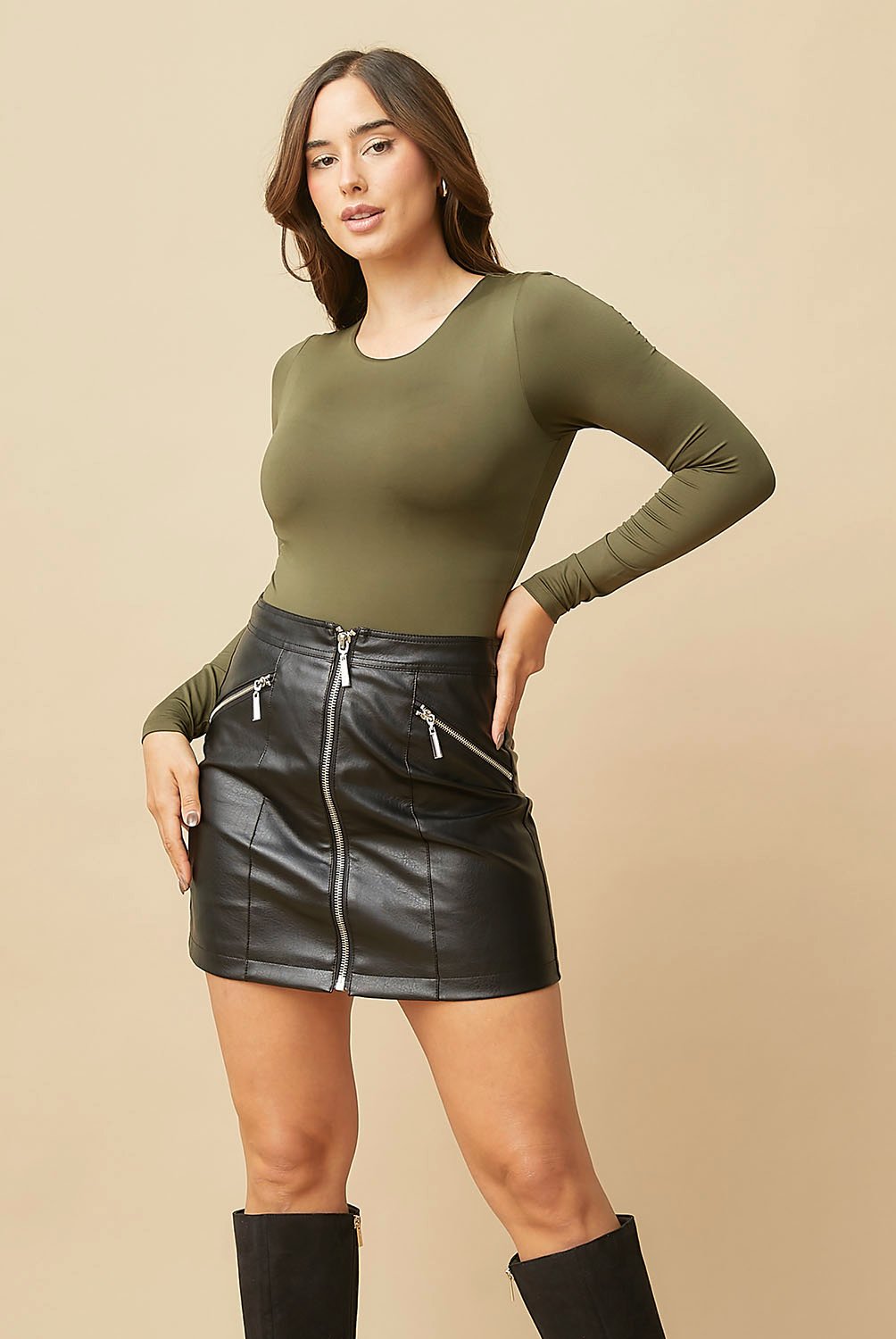 MOSSIMO Body Manga Larga Mujer Mossimo | falabella.com