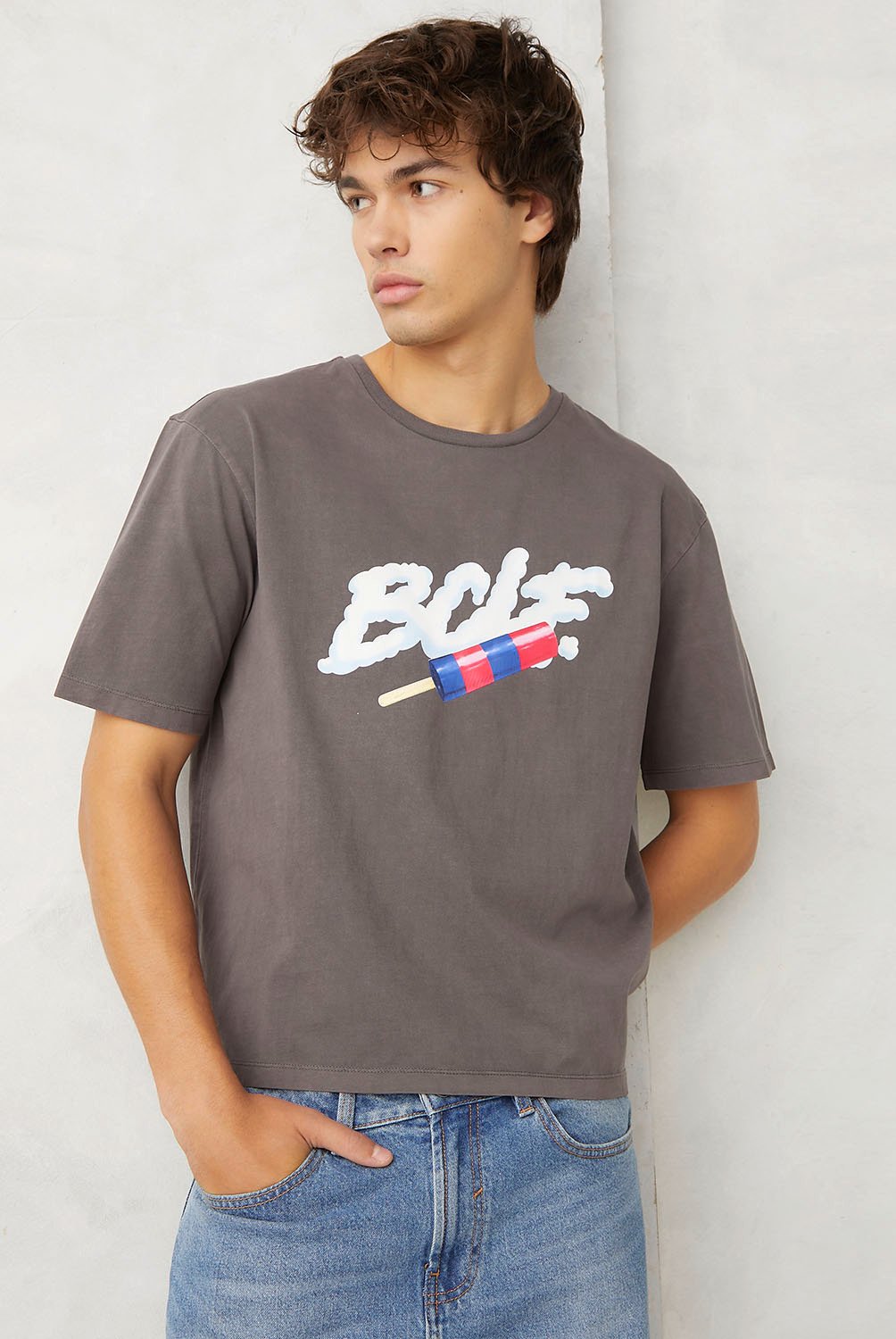 BEARCLIFF Polera Manga Corta Boxy Fit Hombre Bearcliff | falabella.com