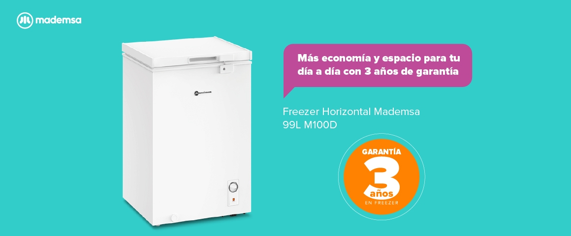 MADEMSA Congelador Freezer Dual Horizontal 99 Litros M100D Mademsa ...