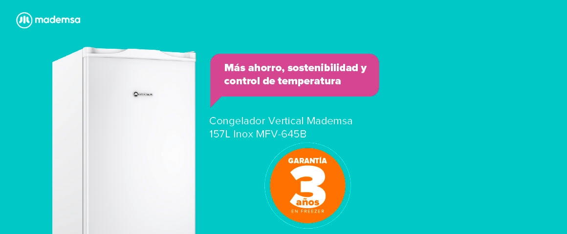 MADEMSA Freezer Congelador Vertical 157 Litros MFV 645B Mademsa ...