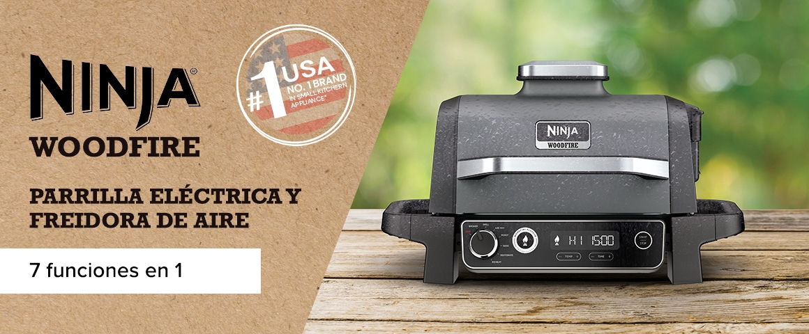 NINJA Parrilla Eléctrica Con Ahumador Woodfire Ninja | falabella.com