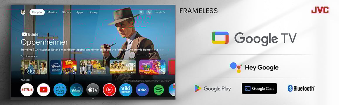 JVC Led Smart Tv 50" JVC LT-50KB608 UHD Android Tv JVC | falabella.com