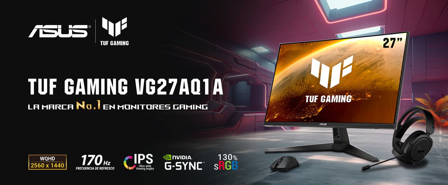 ASUS Monitor Gamer ASUS VG27AQZ1A TUF Gaming-WQHD-IPS-170 Hz-1ms ...