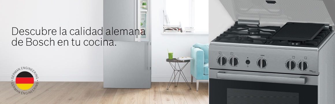 BOSCH Cocina Gas 4 Quemadores Pro445 Inox | falabella.com