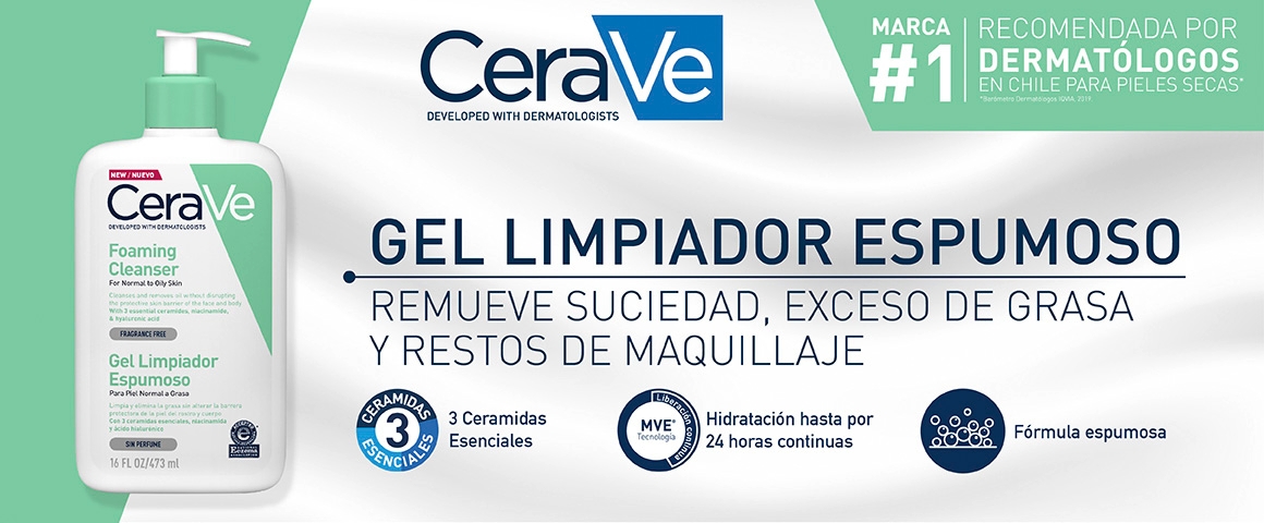CERAVE Gel Limpiador Espumoso 236 ml Cerave | falabella.com