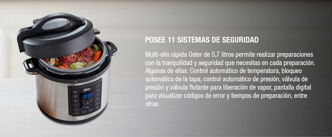 OSTER Multi-Olla Rápida XL Oster 75 Litros y 14 Funciones | falabella.com