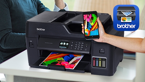 BROTHER Impresora Multifuncional Brother MFCT4500DW Tinta Continua ...