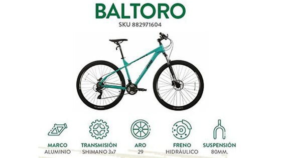 JEEP Bicicleta Mountain Bike Baltoro Aro 29 Hombre Jeep | falabella.com