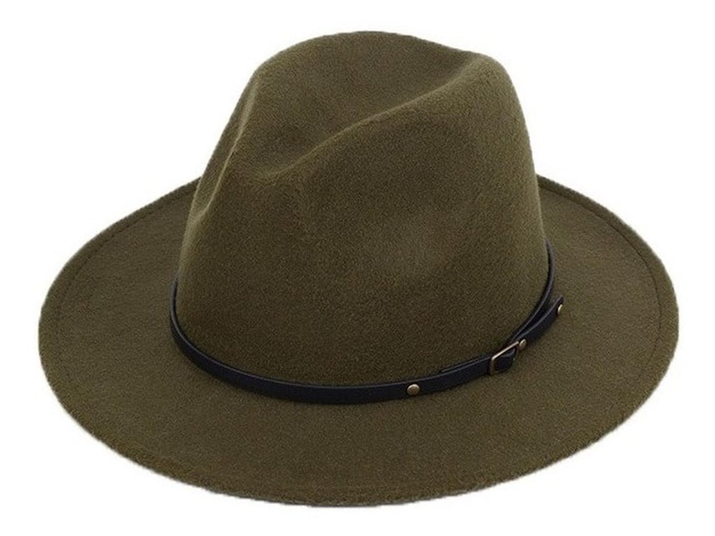 Sombrero Fedora Hombre Mujer Gardel Sol Elegante Fiesta - Verde oscuro ...