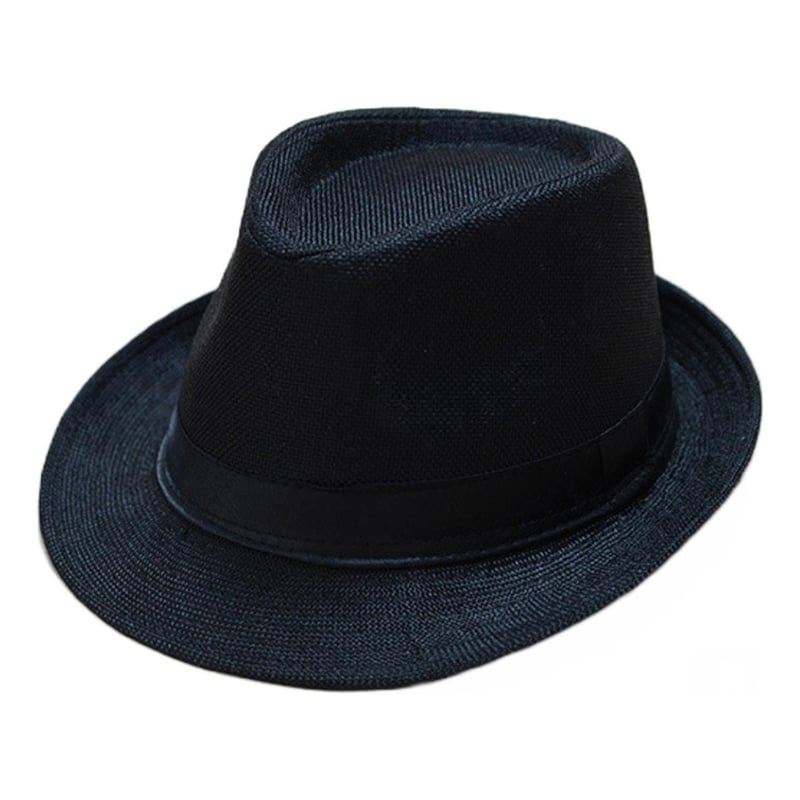 Sombrero Fedora Gardel Hombre Mujer Playa Protege Sol Gorro - Negro ...