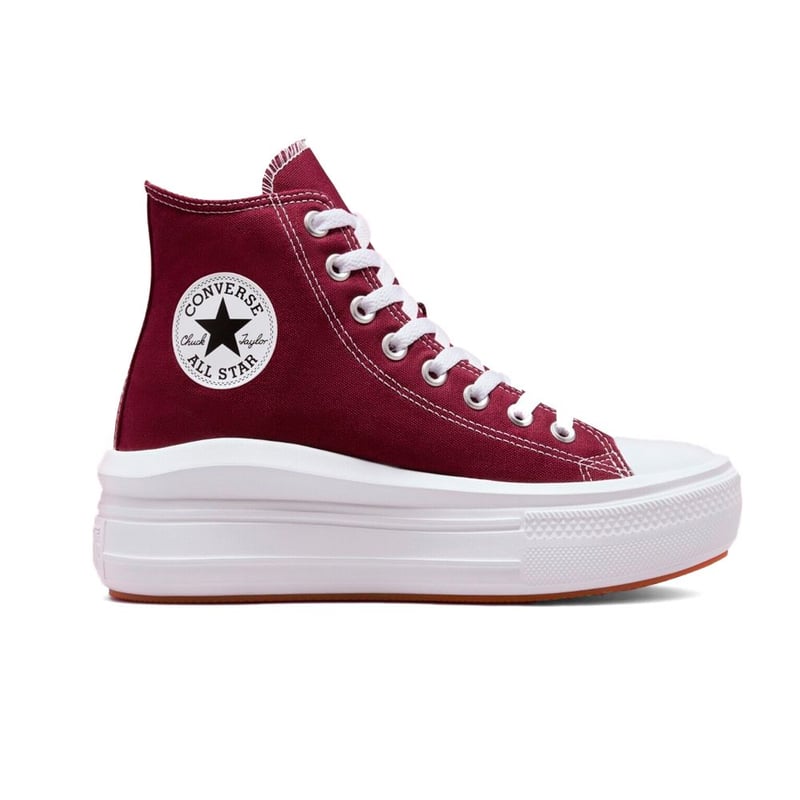 Tenis Converse Botas Chuck Taylor Move Platform Mujer -Vino CONVERSE ...