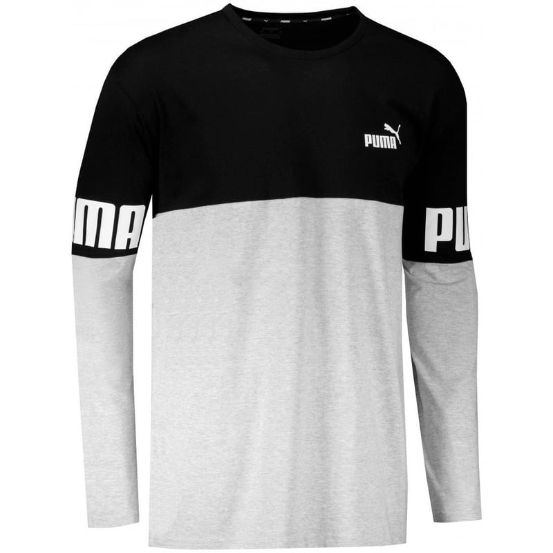 Buzo Puma Power Colorblock Crew-Gris PUMA | falabella.com