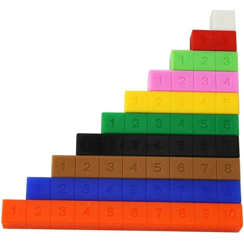 Regletas cuisenaire plástica numerada x100 matemáticas niños DIDACTICOS ...