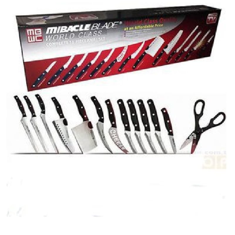 Set de Cuchillos x 13 piezas Miracle Blade Cuchillo profesional MIRACLE ...
