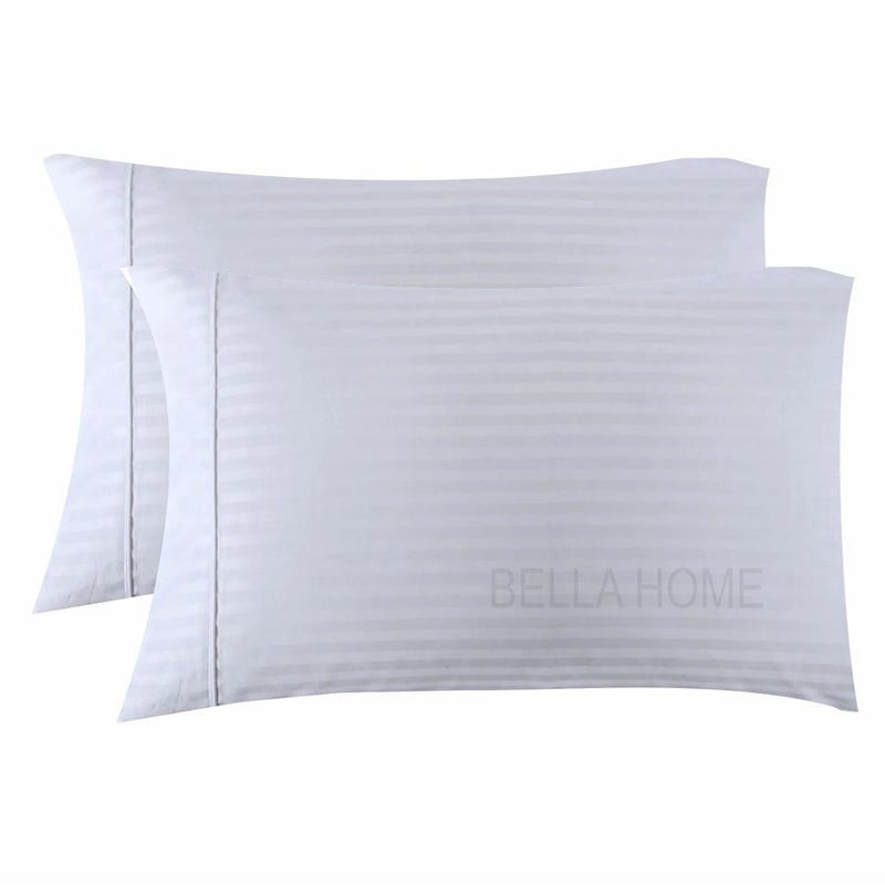 Fundas Para Almohada 50x90 Cm King X 2 Unidades Bella Home Blanco ...