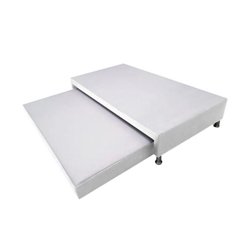 Base Cama Nido Dúplex Sencilla 100x190 Ecocuero Blanco NEW CONFORT | falabella.com