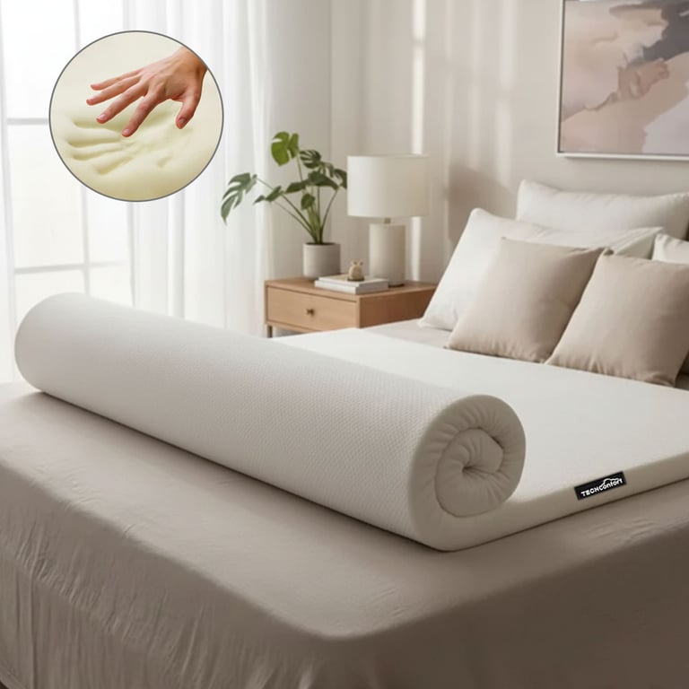 Sobrecolchon topper en viscoelástica memory foam 120x190 semidoble ...