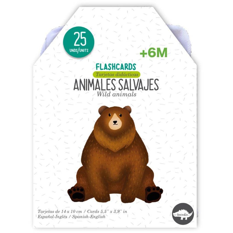 Flash cards animales salvajes productos didácticos KOCODIO | falabella.com