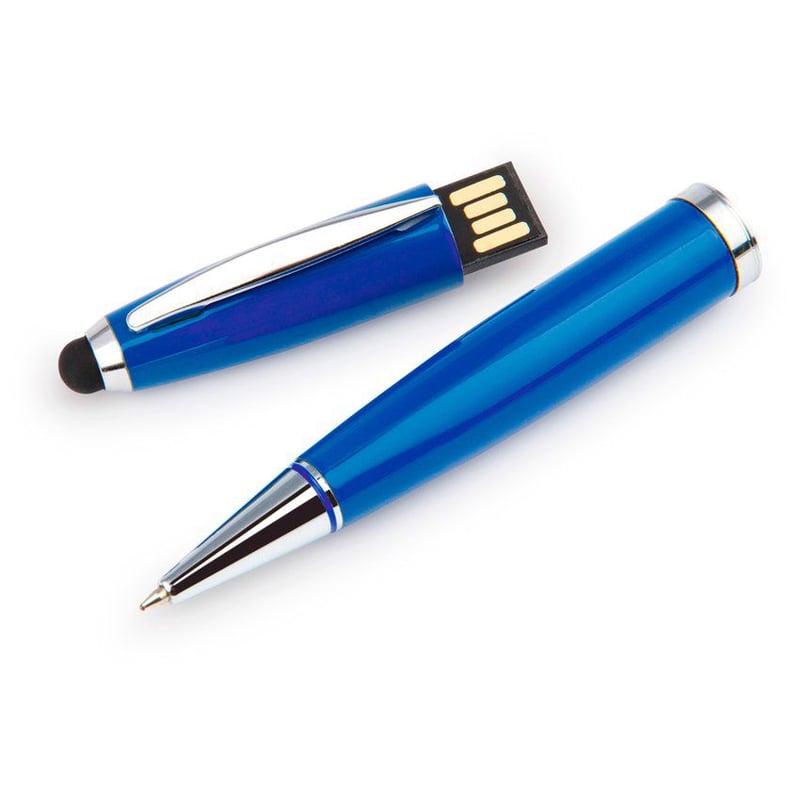 Memoria Usb 16 Gb Bolígrafo Esfero Lapicero Touch – Azul GENERICO ...