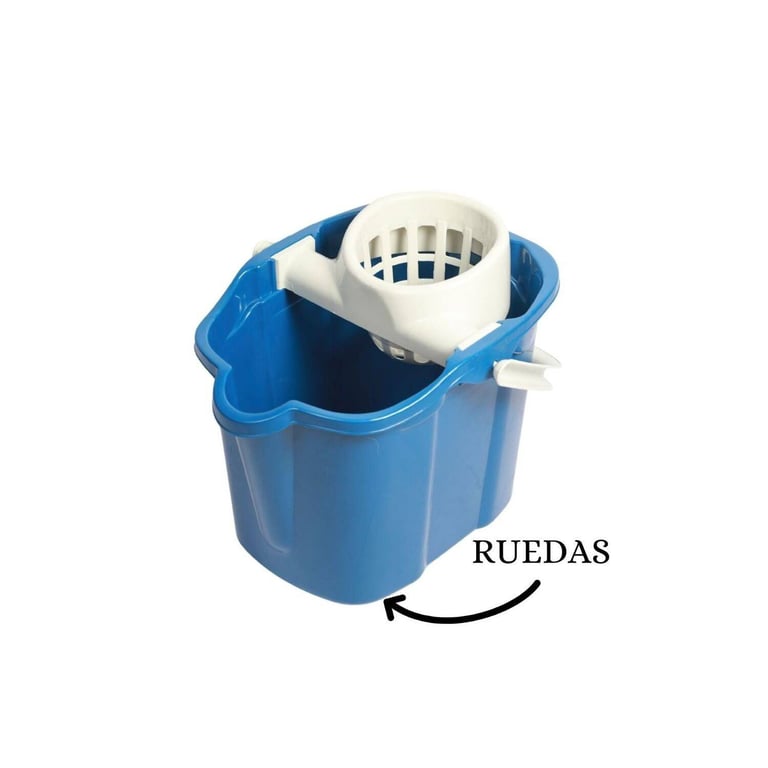 Balde 12 lts escurridor trapero con ruedas BUHOGAR | falabella.com