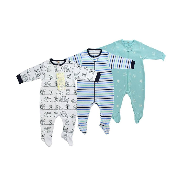 Pijamas bebé niño set x 3 MUNDO BEBE | falabella.com