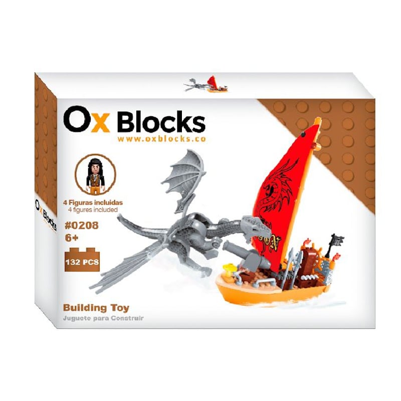 Ox pirates - juguete para construir 132 piezas OX BLOCK | falabella.com