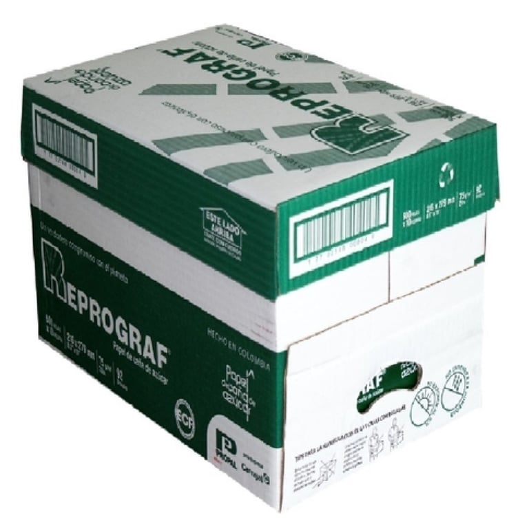 Caja Resma Papel Bond 75 Gr. Carta Reprograf X10 Unidades REPROGRAF ...