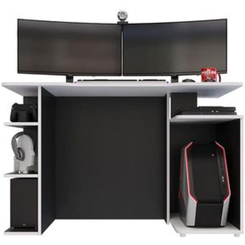 Escritorio Gamer Trinity Color Wengue Neo MADERKIT | falabella.com