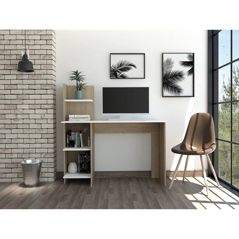 Escritorio 120 vilnna rovere/ blanco 120x120x45 rta muebles RTA DESIGN ...