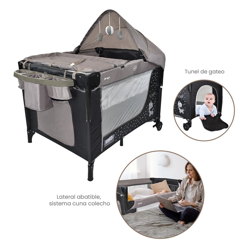 Cuna Colecho Bebe Priori Pro Negro PRIORI | falabella.com